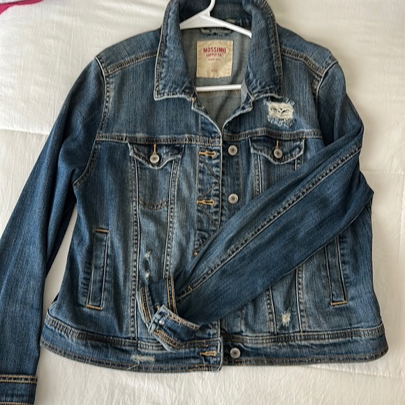 Mossimo Supply Co. | Jackets & Coats | Target Denim Jacket With Holes ...